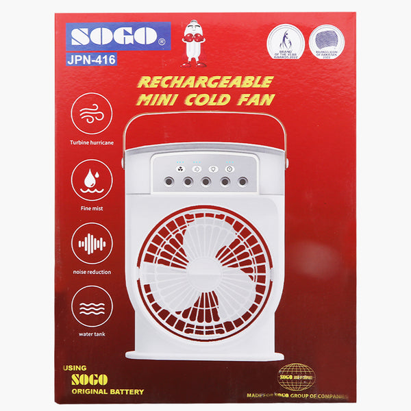 Sogo Rechargeable Mini Cold fan – Chase Value
