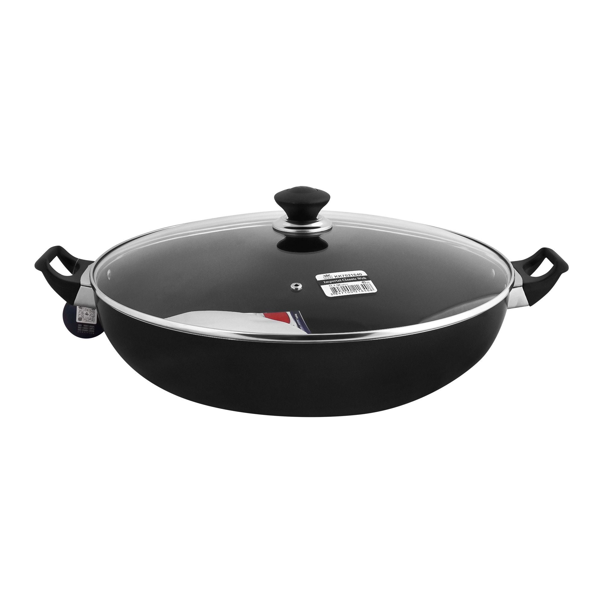 Kitchen King Imperial Classic Karai + Glass LID 32cm, Black, KK7021632 ...