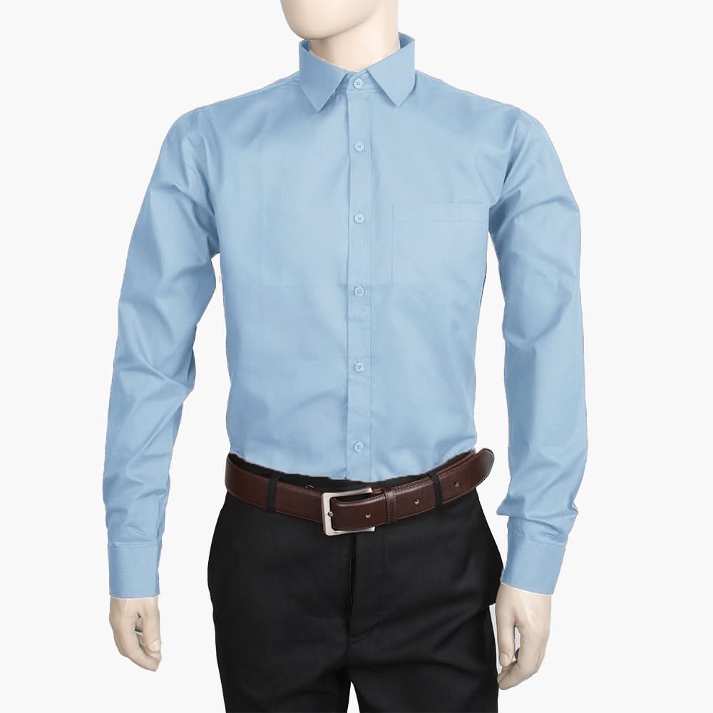 Men's Formal Shirt - Light Blue – Chase Value