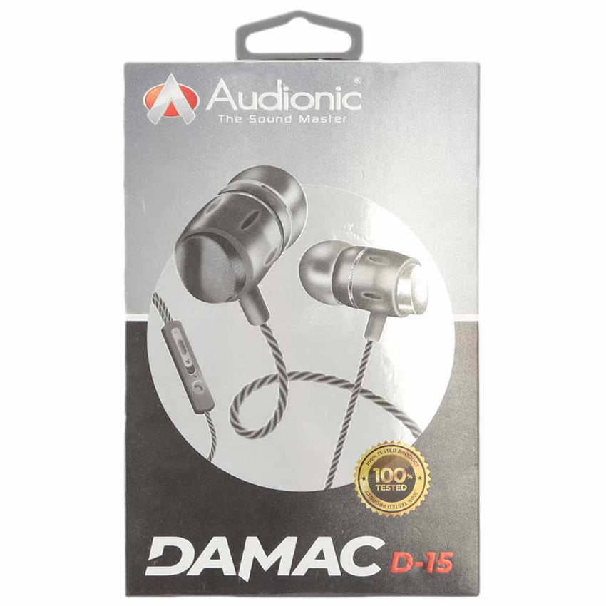Audionic Damac Handsfree (D-15) - Grey – Chase Value