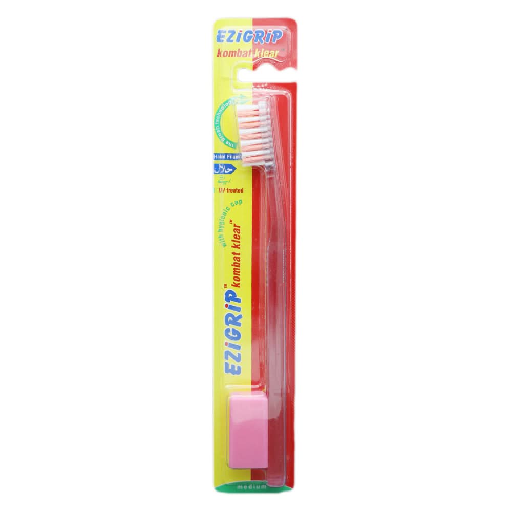 Ezigrip Kombat Klear Tooth Brush - Pink – Chase Value